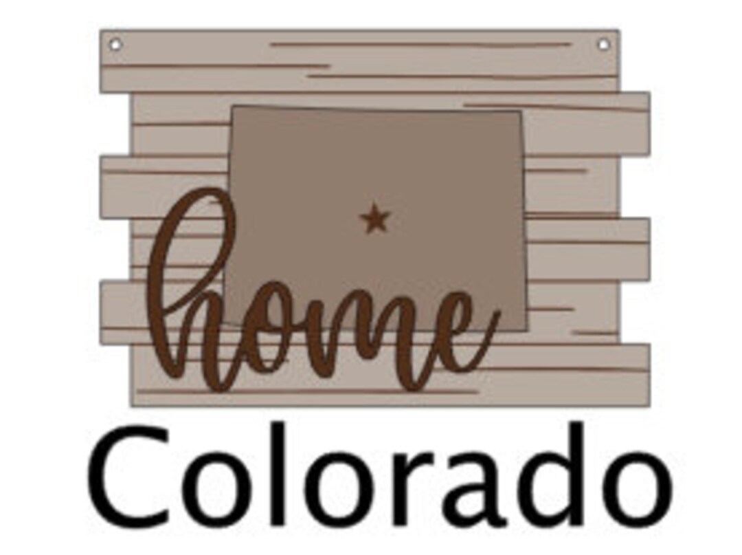 Fileonly | Colorado Home Sign | DIGITAL SVG | Glowforge | Laser - Etsy