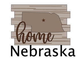 Fileonly | Nebraska Home Sign | DIGITAL SVG | Glowforge | Laser - Etsy