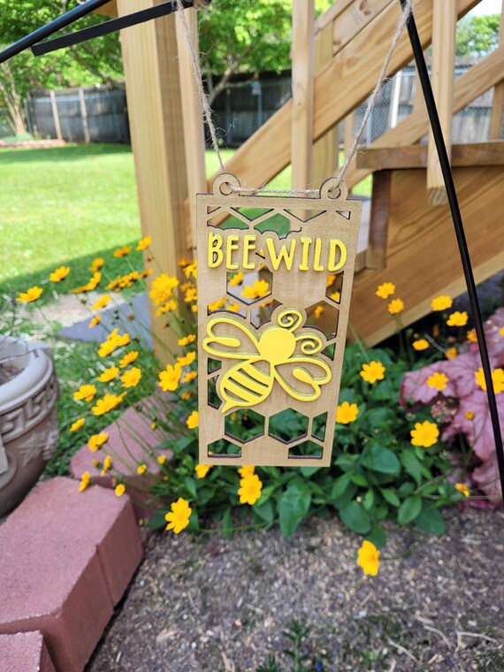 Fileonly 4 Designs Bee Garden Sign Door Hang Wall - Etsy