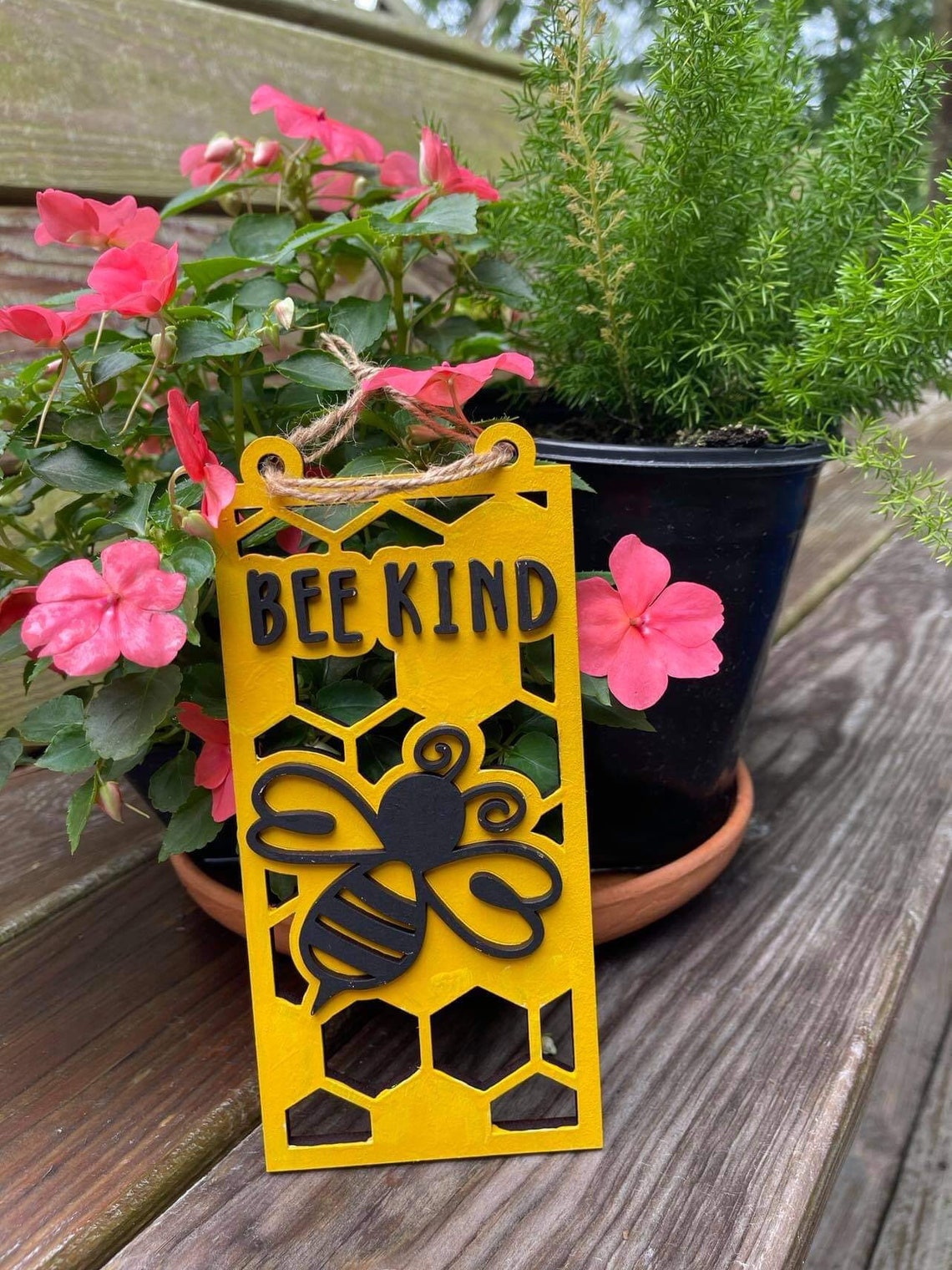 Fileonly 4 Designs Bee Garden Sign Door Hang Wall - Etsy