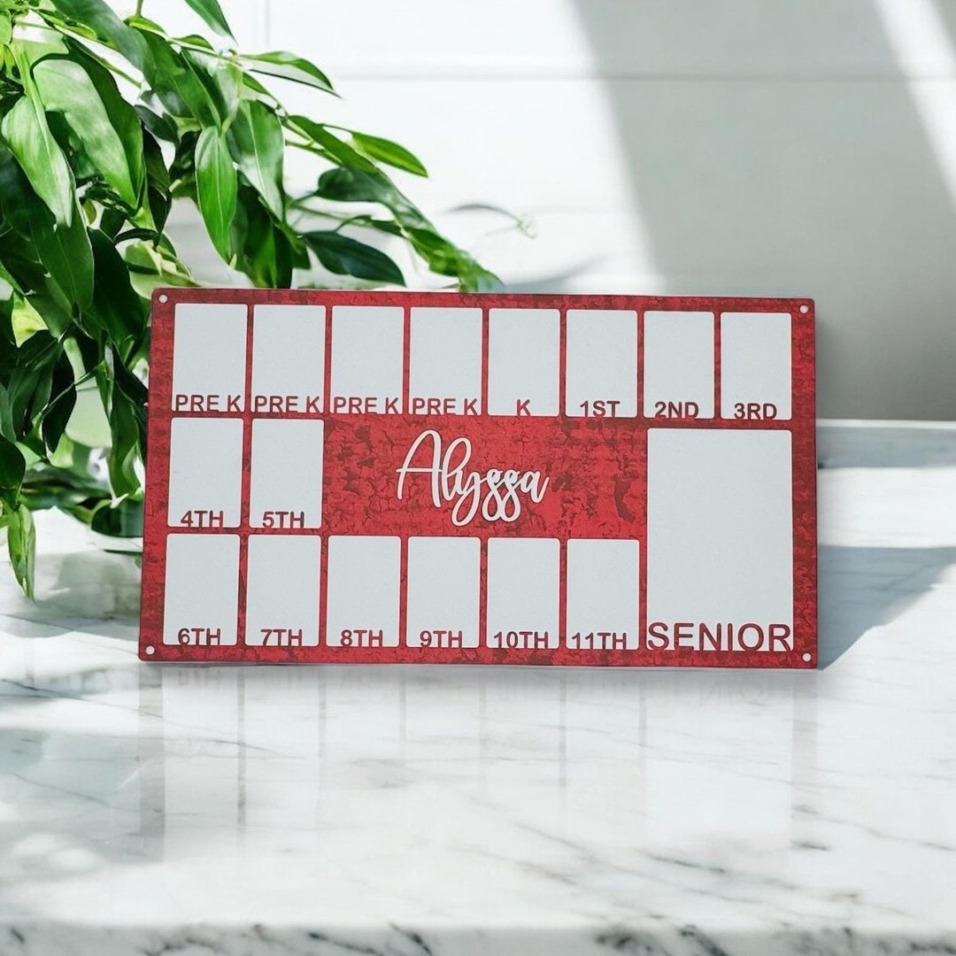 School Years Photo Frame With 4 Pre K | Frame Has 3 Layers: Front, Back ...