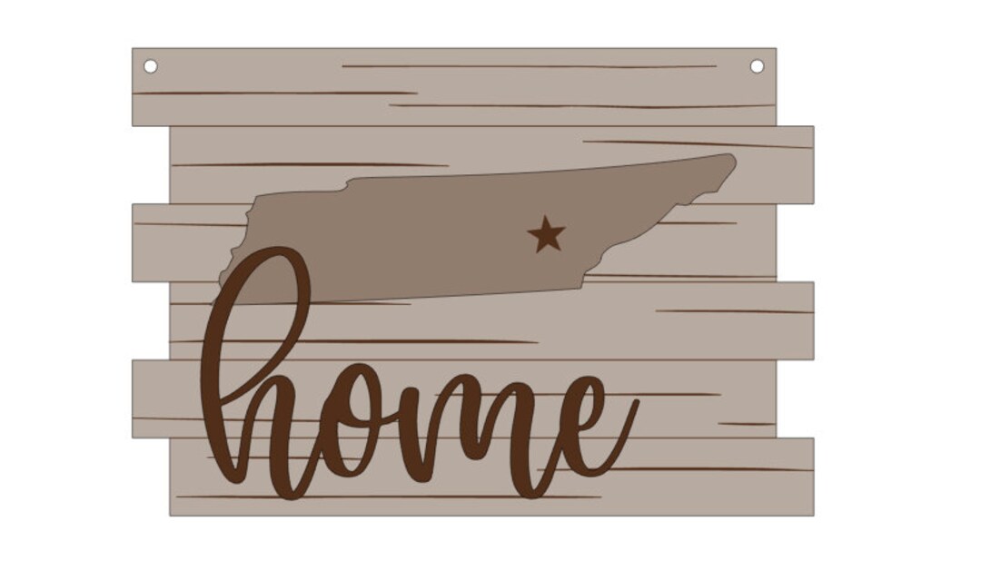 Fileonly | Tennessee Home Sign | DIGITAL SVG | Glowforge | Laser - Etsy