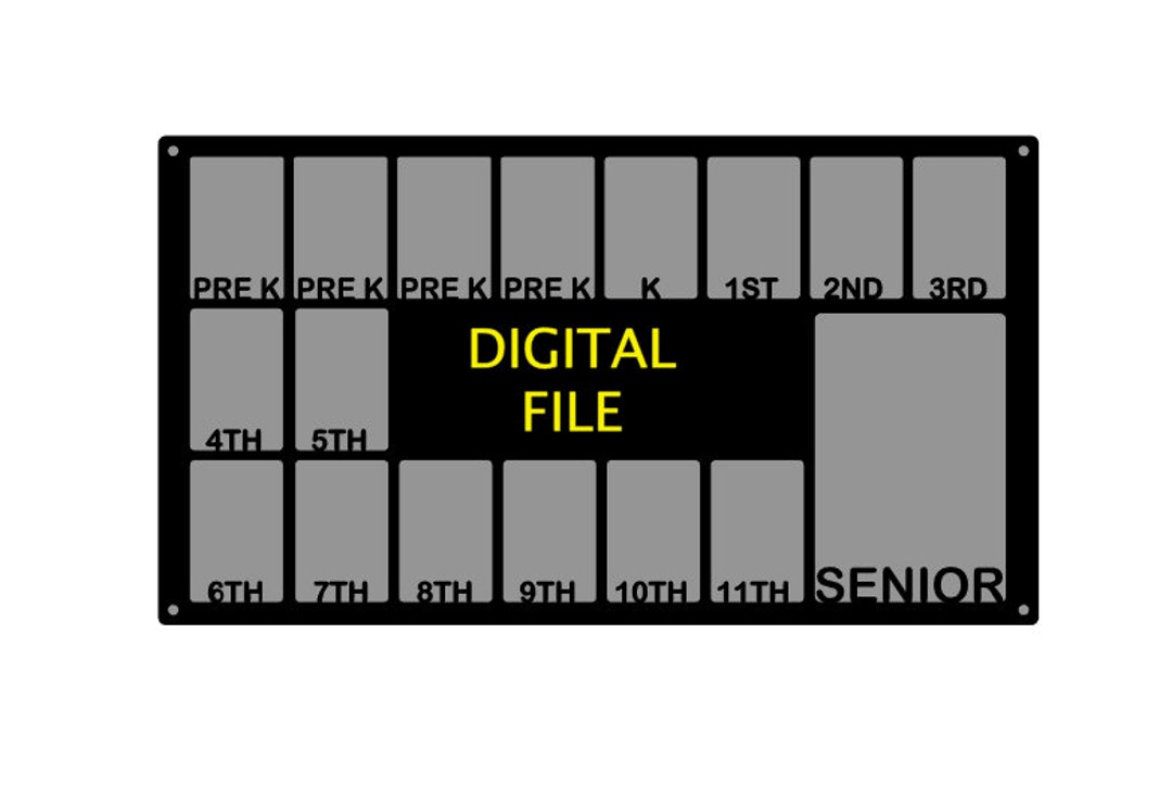 School Years Photo Frame With 4 Pre K Frame Has 3 Layers: Front, Back ...