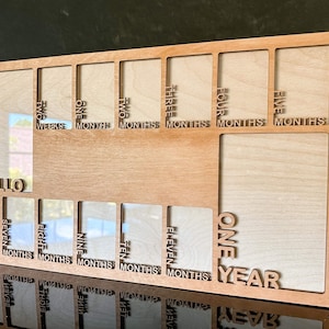 Baby's First Year SVG Cutting File - Create a Custom 14-photo Frame ...