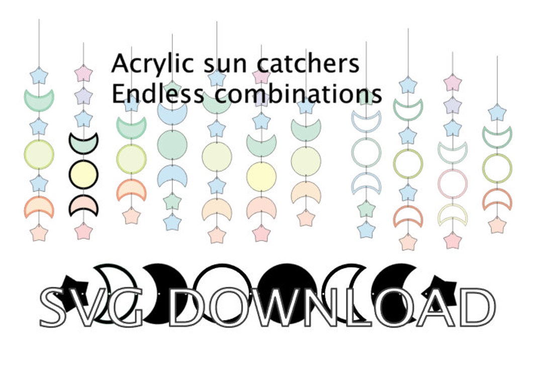 Fileonly | Sun Catcher | Suncatchers | Moon Phase | Moon Phases | Stars ...