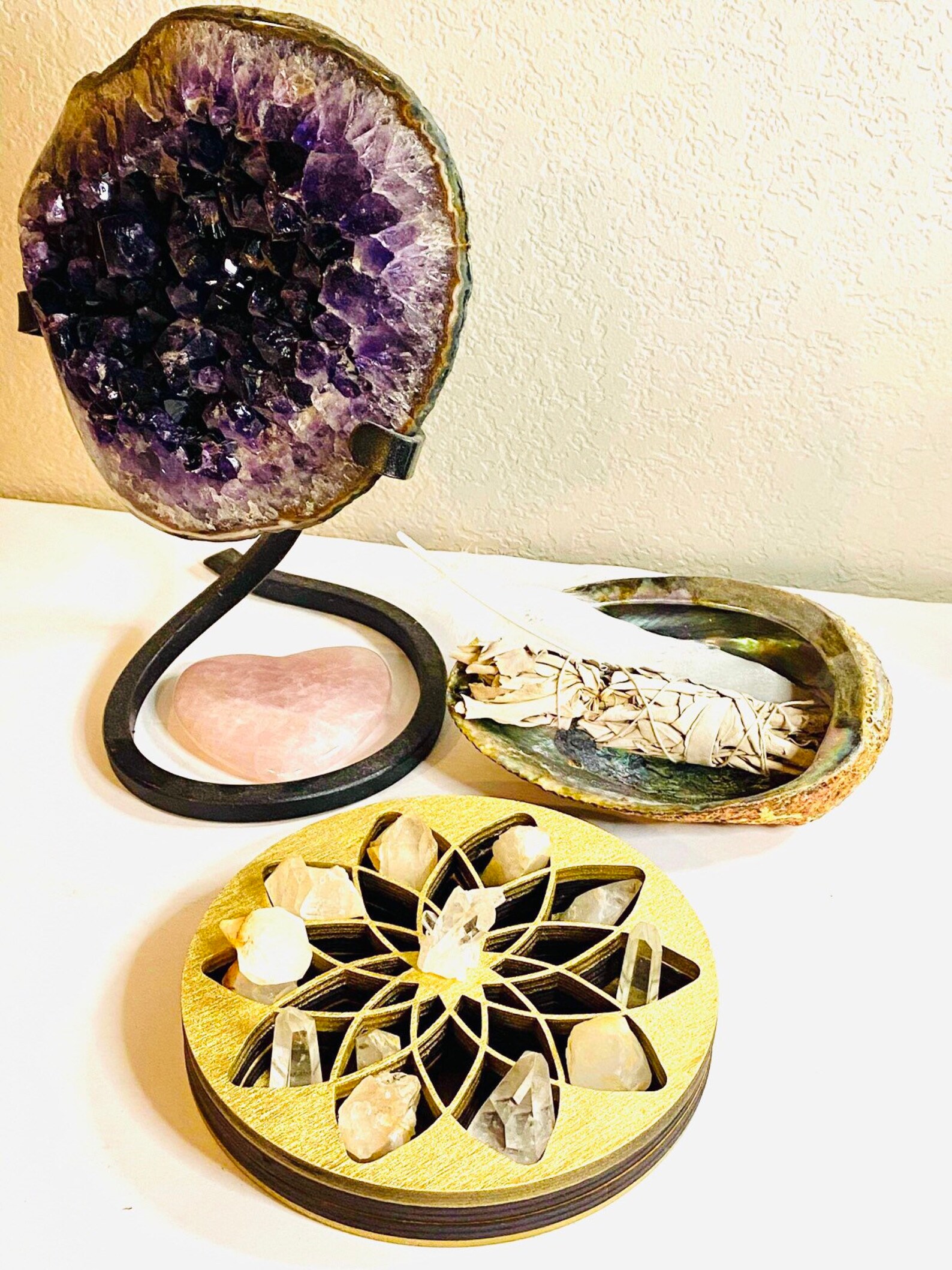 Fileonly 7 Tray Designs Crystals Tri Moon Mandala - Etsy