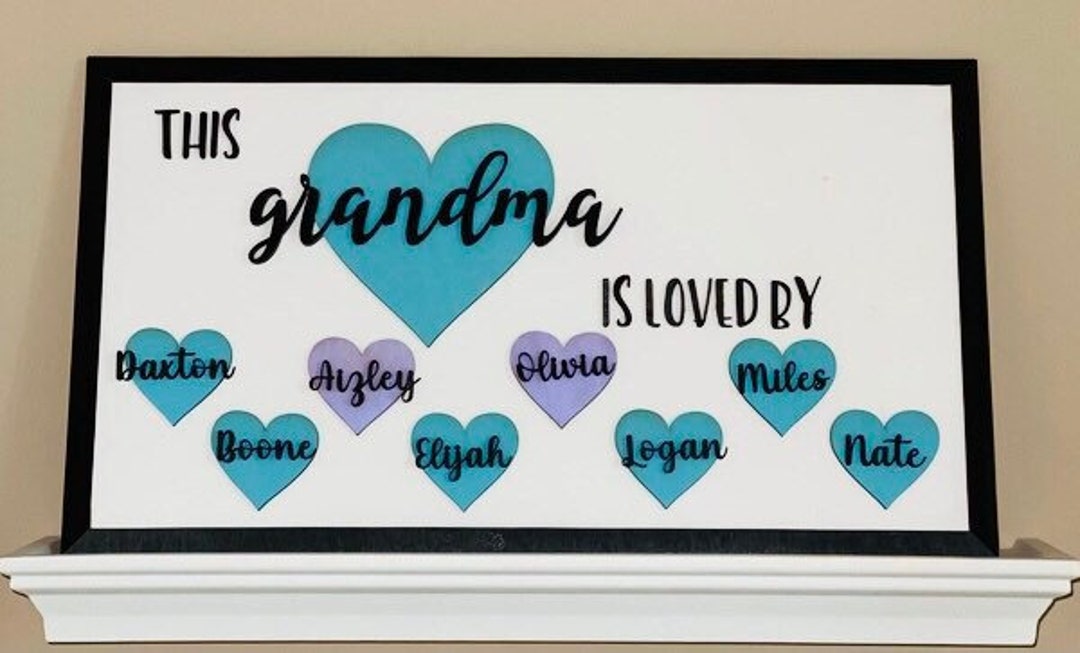 Fileonly | Grandma Wall Sign | DIGITAL SVG FILE | Glowforge | Laser ...