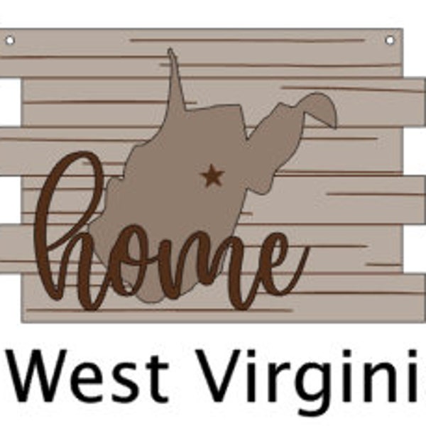 West Virginia Sign - Etsy