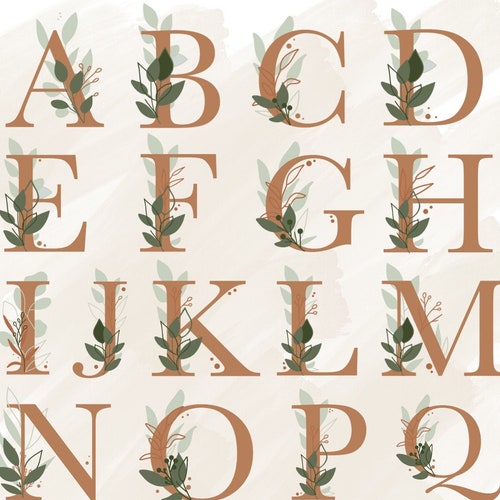 Letter M Svg Floral Letter M Alphabet Svg Letter Svg - Etsy