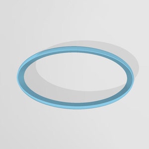 Oval STL File Standard 3.5 In - Etsy