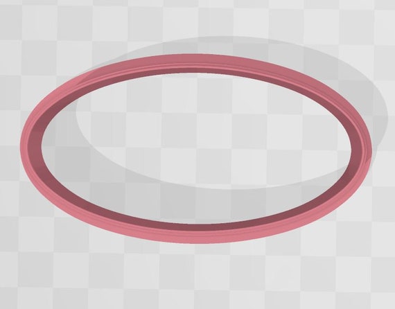 Oval STL File Standard 3.5 In | Etsy