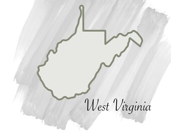 West Virginia Cookie Cutter - Etsy