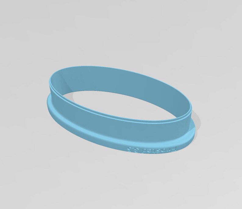 Oval STL File Standard 3.5 In - Etsy