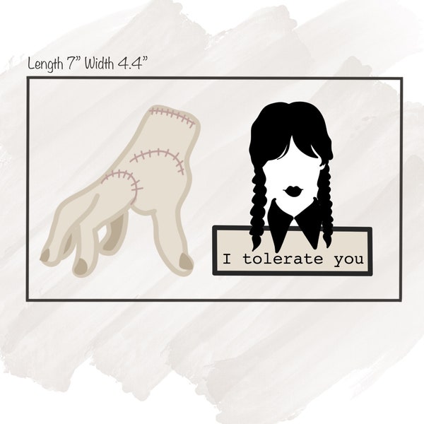Wednesday Addams Valentine Cards - Etsy