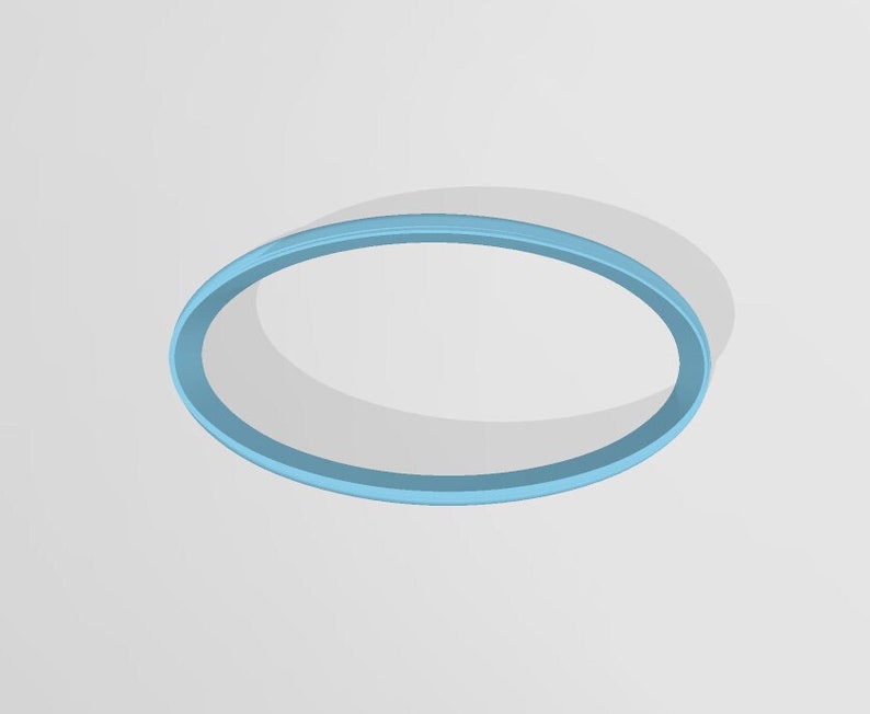 Oval STL File Standard 3.5 In - Etsy