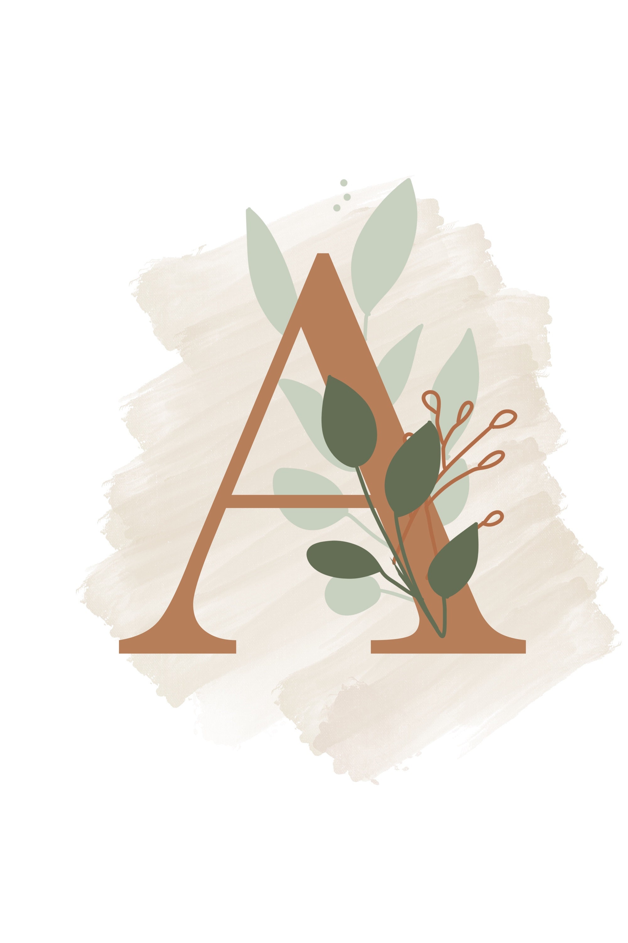 Full Floral Alphabet STL Files Standard 3 In | Etsy