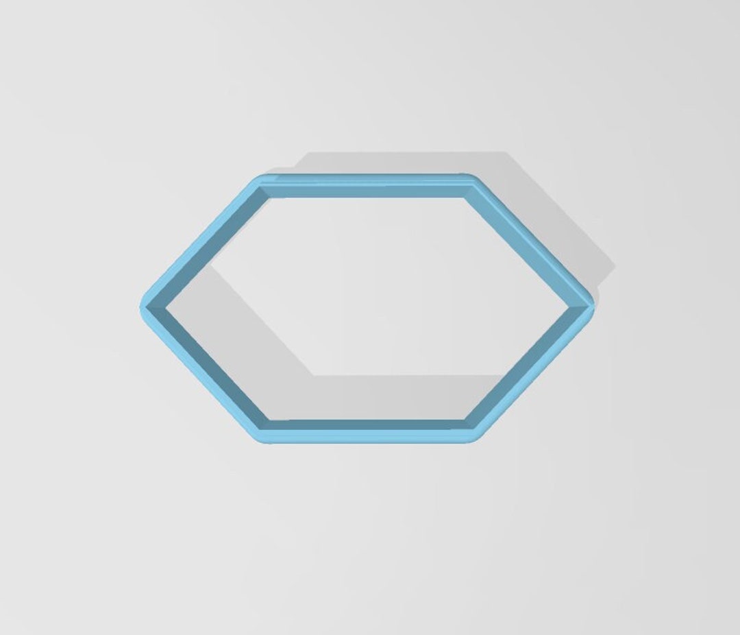 Skinny Hexagon STL File 3.5 In - Etsy
