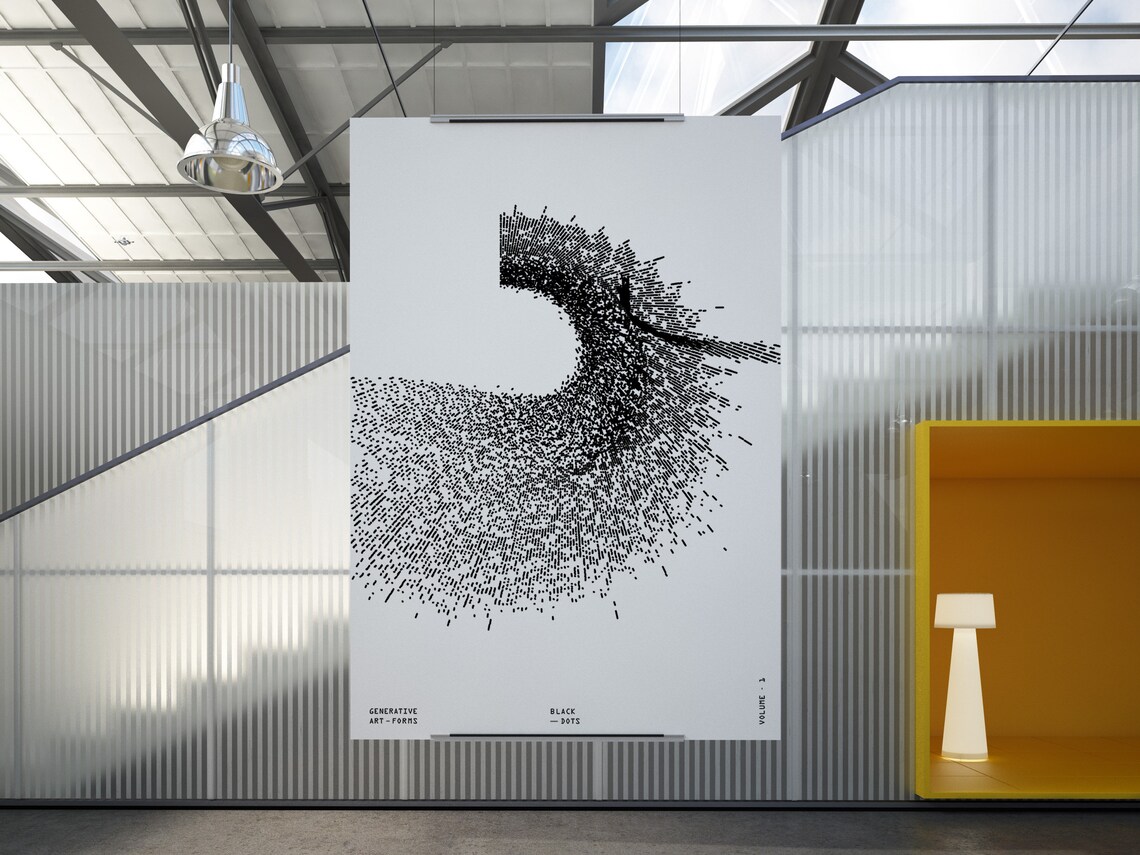 Forms Wall Art Decor Set of 3 Images Generative Art Code - Etsy