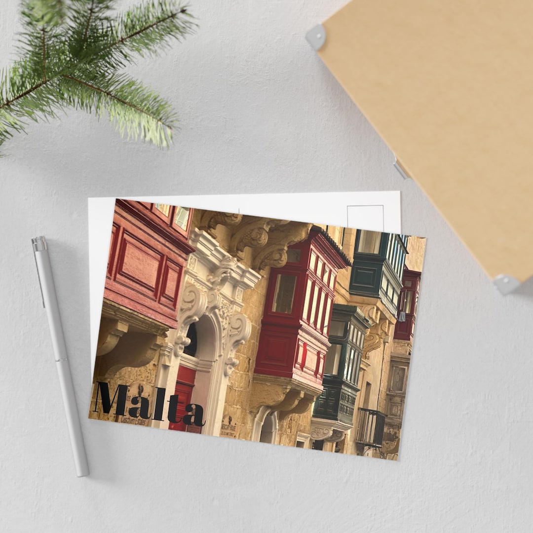 Malta Fine Art Postcards, Vintage Travel Art, Beautiful Malta ...