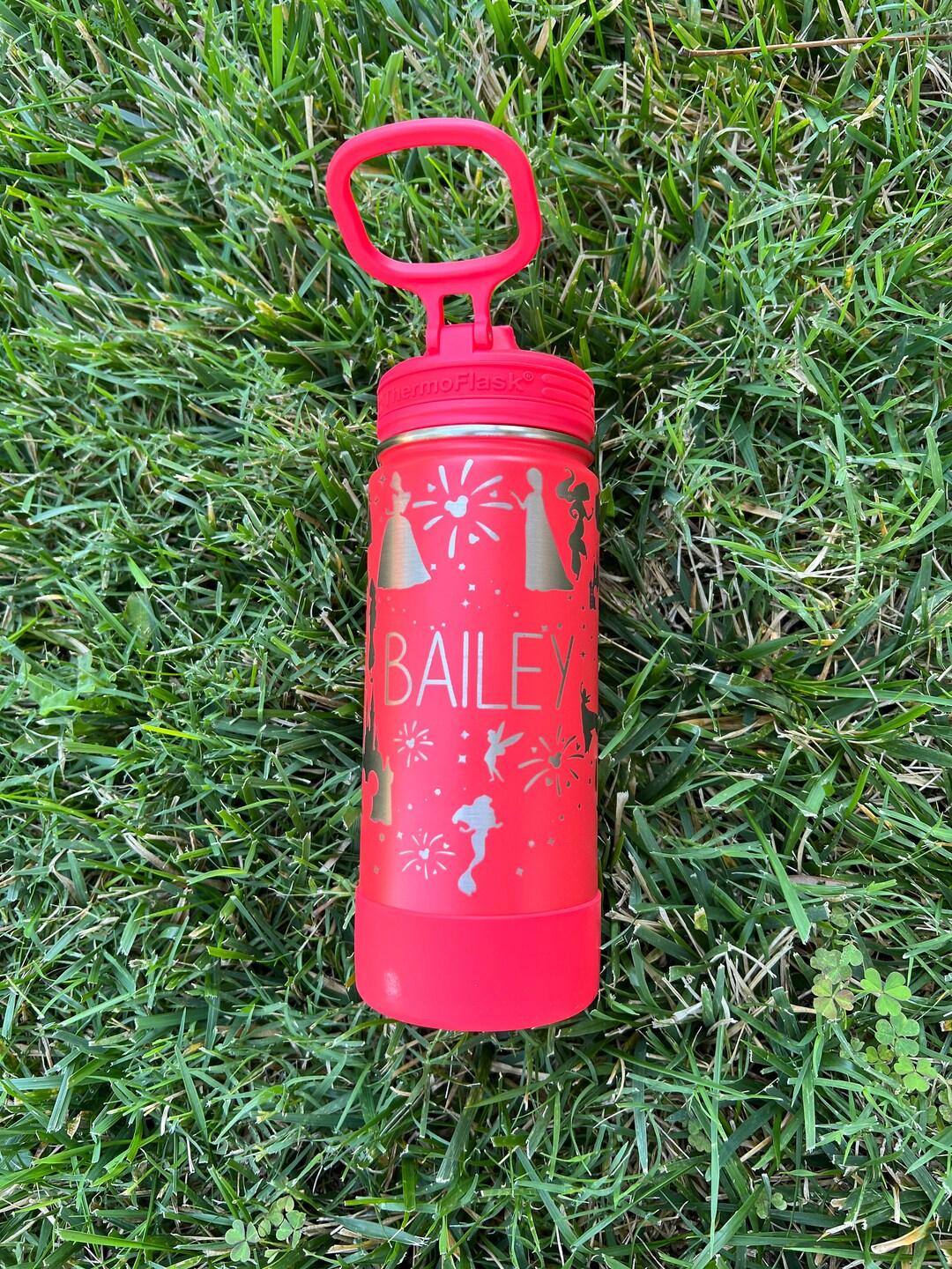 Personalized Stainless Steel Kids Cup, Princess Silhouette! School ...