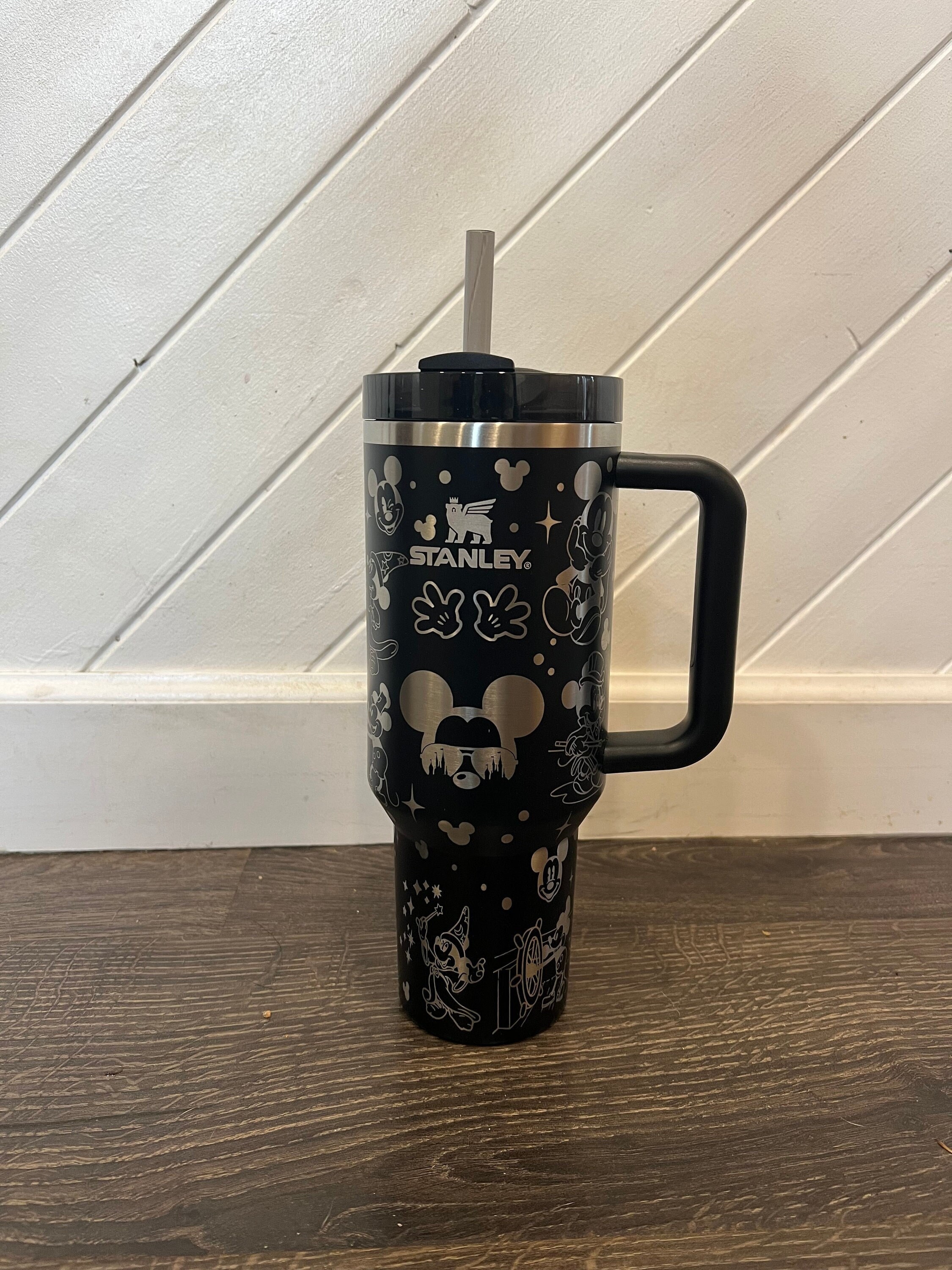 Disney Mickey Mouse Wrap Around Engraved Stanley 40 Oz Cup Customizable ...