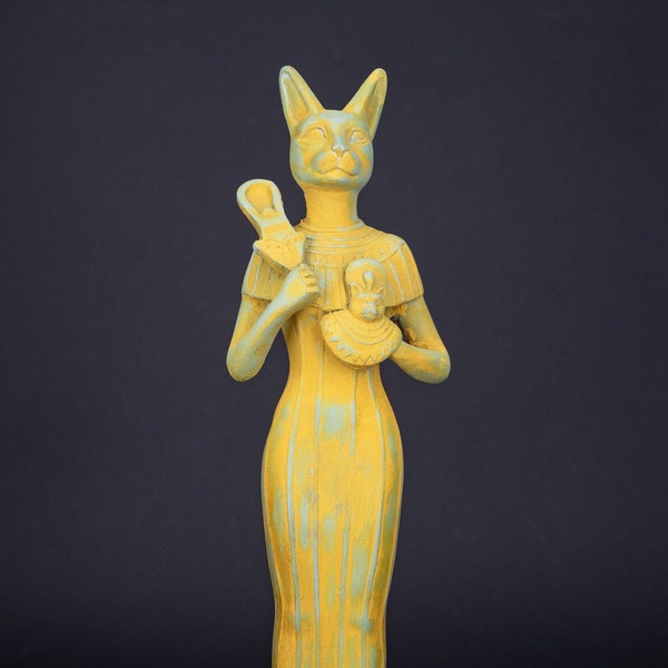 Antique Bastet Statue - Etsy