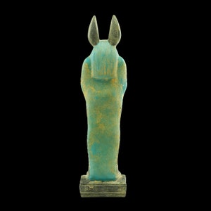 A Unique Ancient Egyptian Statue of Anubis Jackal God of Afterlife and ...