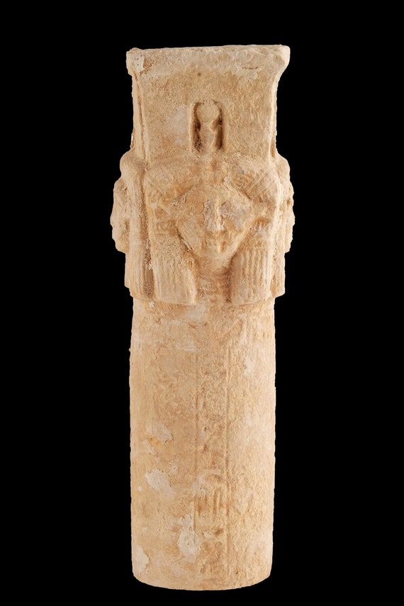 The Beautiful A Pillar of Hathor Temple Dandarah | Etsy