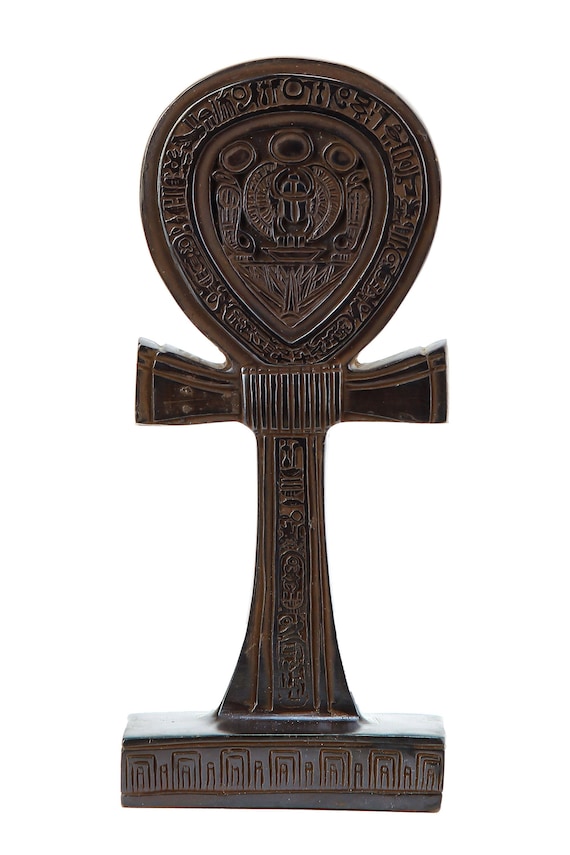 Ancient Egyptian Ankh Black Solid Stone Made in Egypt | Etsy