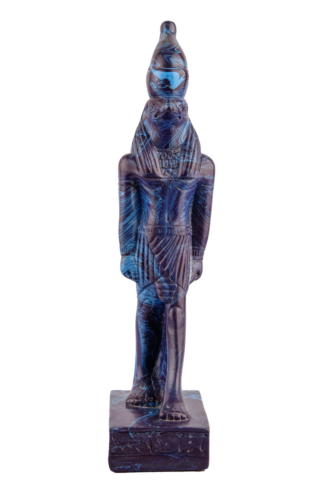Statue Horus Falcon Headed God of Sky Standing Unique Art Sculpture ...