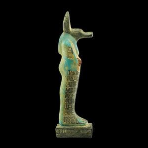 A Unique Ancient Egyptian Statue of Anubis Jackal God of Afterlife and ...