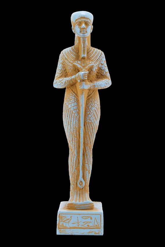 Ancient Egyptian Statue of Ptah Unique Blue Color Stone Made | Etsy