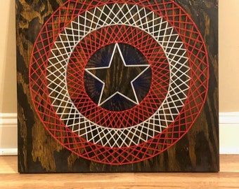 Captain America String Art Sign - Etsy