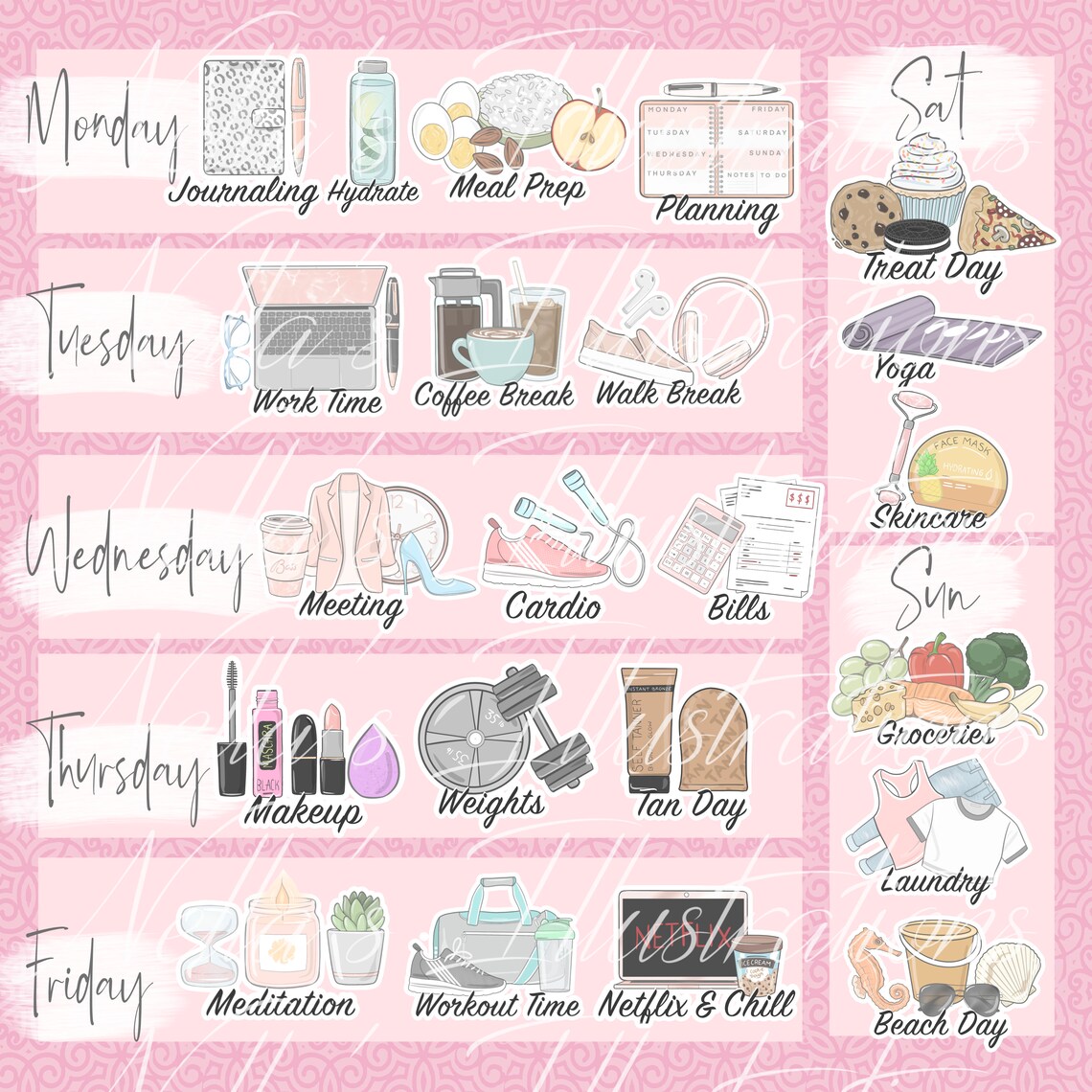 Mom Digital Planner Stickers / Digital Stickers March Bundle ...