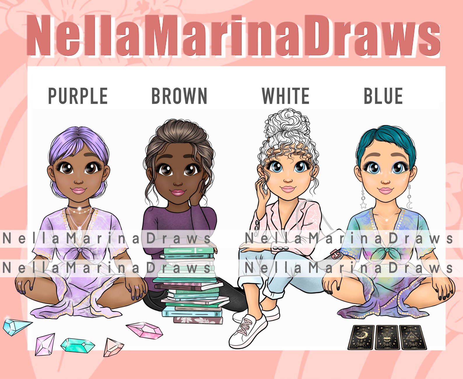 Custom Hairstyle Digital Planner Sticker Bundle Cute Hair - Etsy