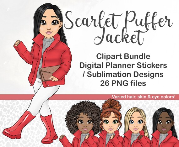 Girls Jacket Clipart