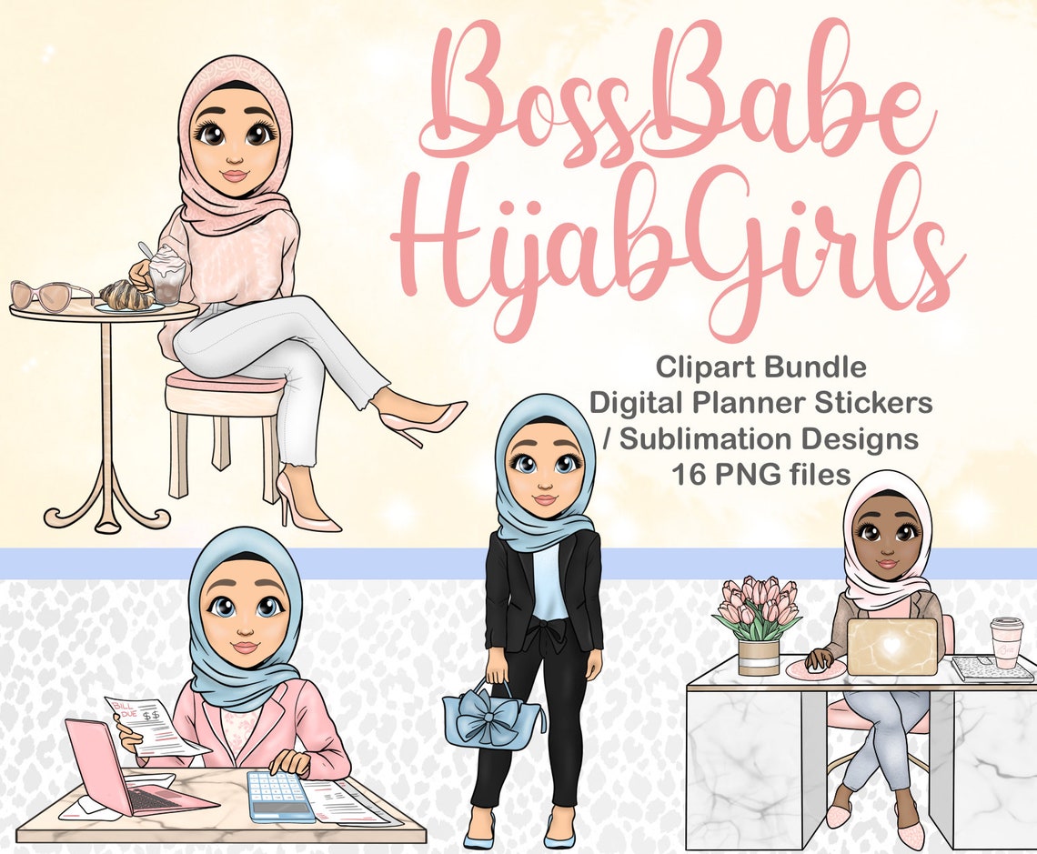 Hijab Clipart Woman in Hijab Illustration Hijab SVG Hijab - Etsy