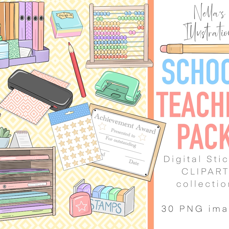 Teacher School Stickers - Etsy