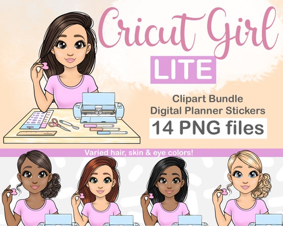 Crafting Girl Clipart / Crafty Girl PNG / Crafting Lady PNG / - Etsy