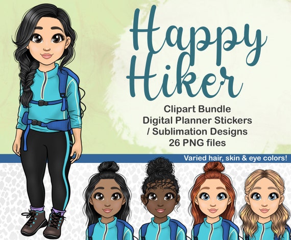 Cute Hiker Clipart