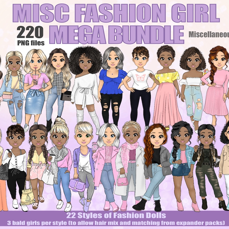 Chibi Printable Paper Dolls - Etsy