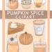 Pumpkin Spice Clipart / Rustic Fall Clipart / Pumpkin PNG / - Etsy