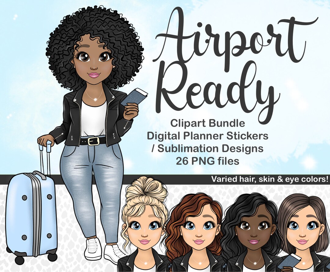 Clipart donna da viaggio, Clipart ragazza formosa, Clipart da viaggio ...