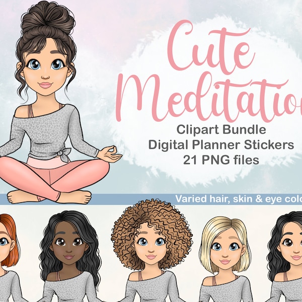 Mindfulness Clipart - Etsy