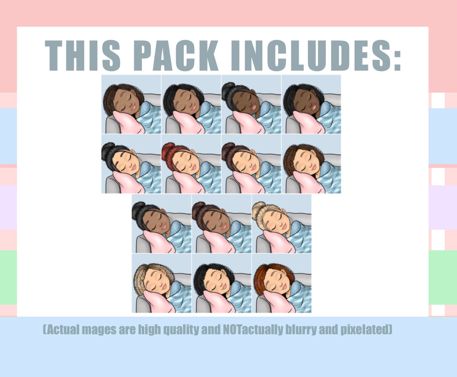 Nap Girl Clipart Planner Activity Clipart Activity - Etsy