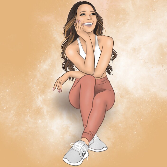 Custom Full Body Illustration, Gym Logo Design, Custom Portrait ...
