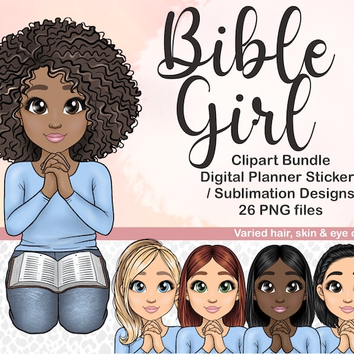 Christian Women Praying Clip Art