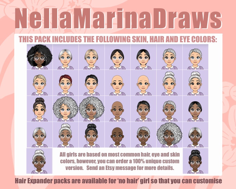 Cute Grandma Clipart Granny Chibi PNG Kawaii Old Woman - Etsy