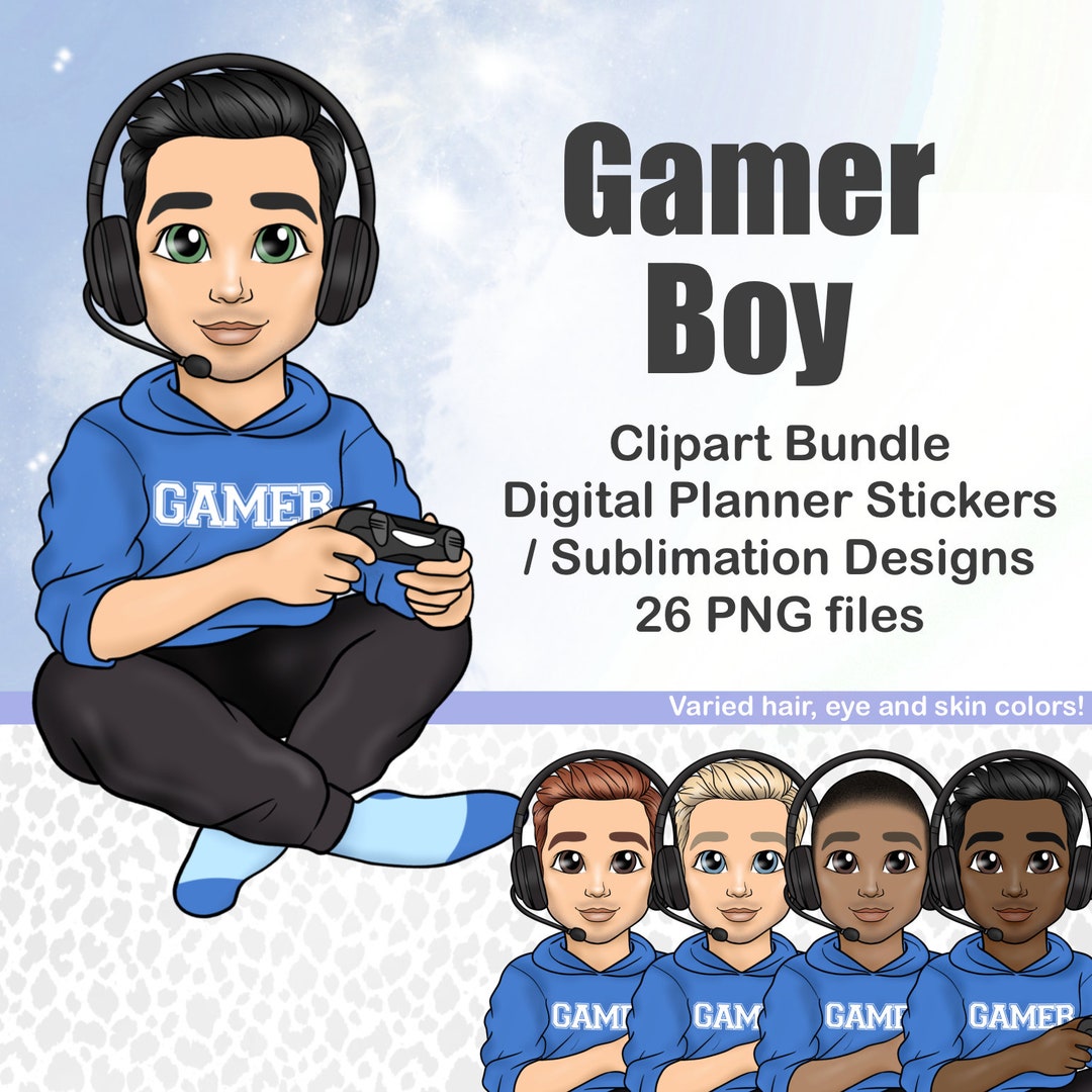 Gamer Boy PNG File, Twitch Gaming Avatar Man, Game Console Player ...