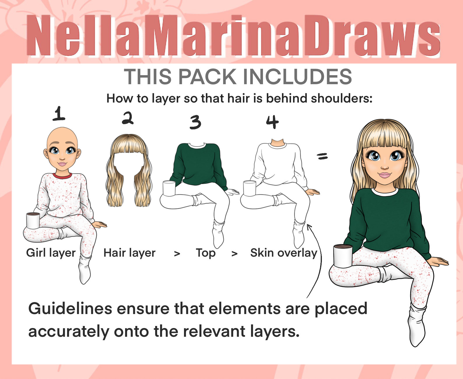 Customisable Christmas Friends Clipart Bundle Personalised - Etsy